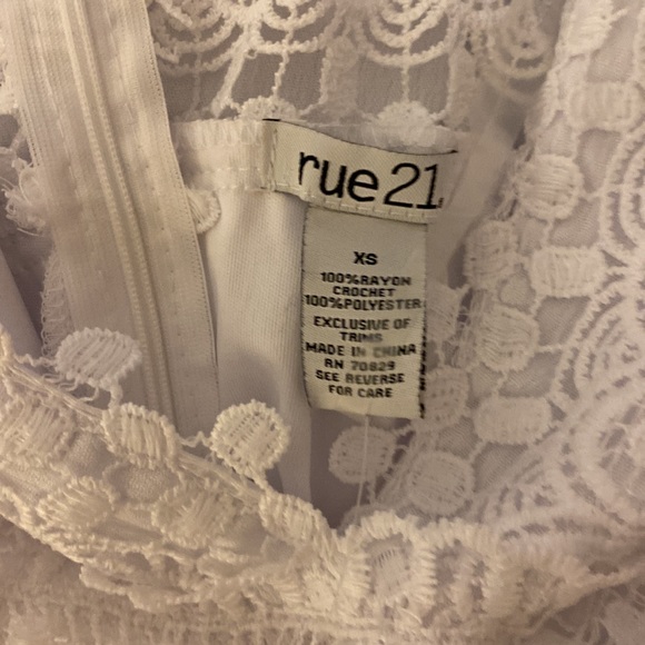 Rue21 | Dresses | Rue2 White Crochet Tiered Maxi Dress | Poshmark
